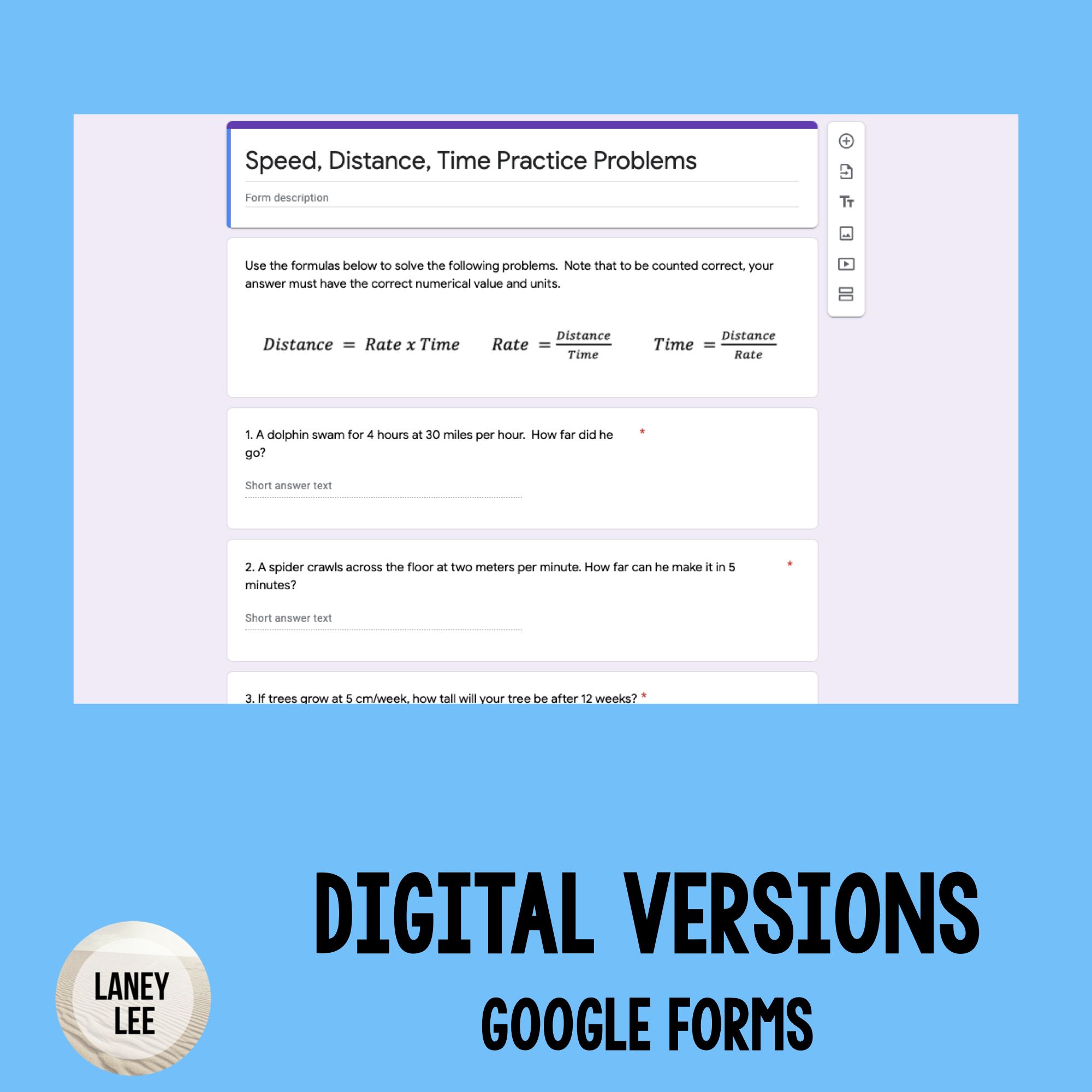 Speed Distance And Time Practice Problems Task Cards PDF Digital Speed Distance And Time Practice Problems Task Cards PDF Digital